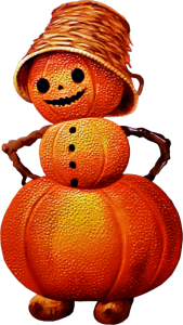 Free Victorian jack-o-lantern man Clipart